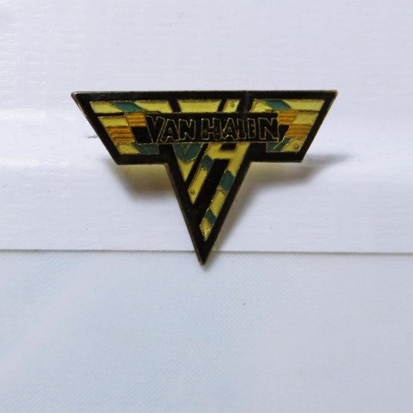 Media | Vintage Early 8s Van Halen Logo Enamel Rock Roll Collectors Pin ...